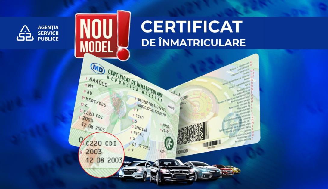 În Republica Moldova Va Fi Pus În Circulație Un Nou Model De Certificat De Înmatriculare Pentru ...